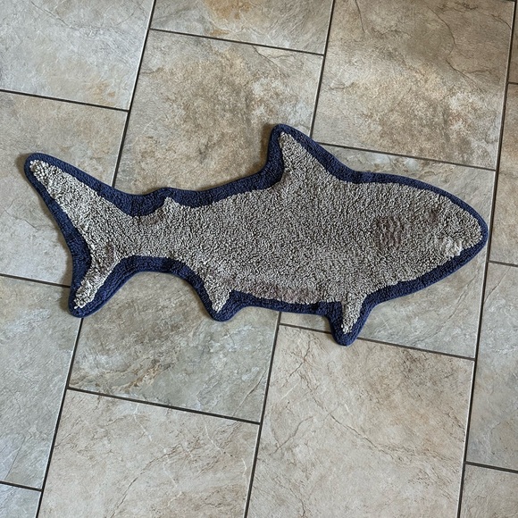 Pottery Barn Kids | Other | Pottery Barn Kids Shark Shaped Bath Mat Euc ...